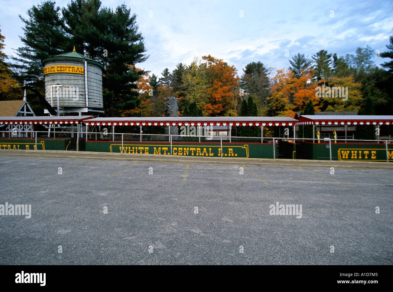 White Mountain Central Railroad train which is at Clark s Trading Post ...