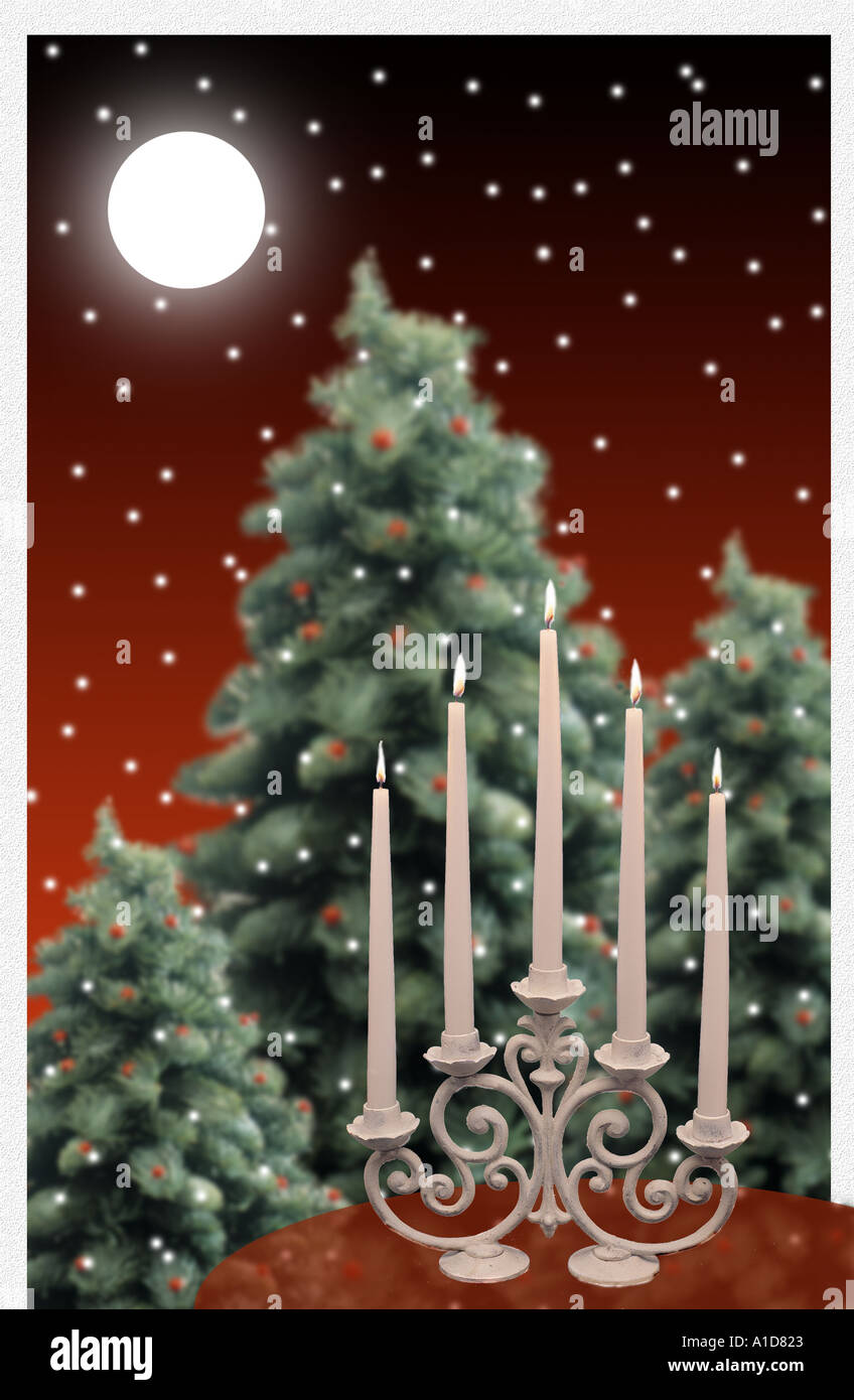 christmas full moon Stock Photo - Alamy