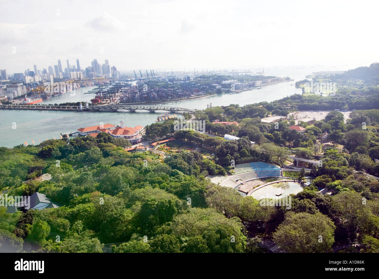 birds eye view of SENTOSA Island Isle Resort Singapore and the ...