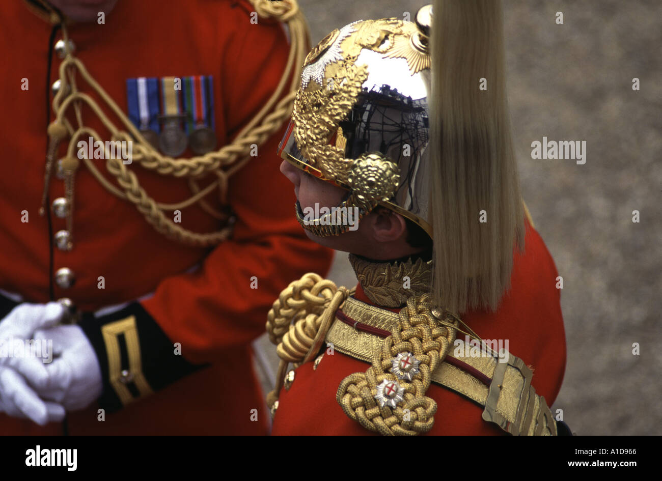 Lieutenant of the Life guards Trooping of the Colour Stock Photo - Alamy
