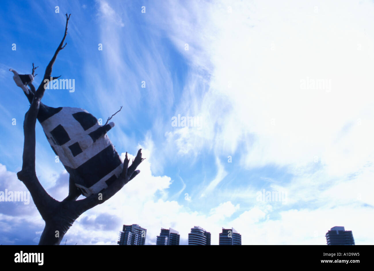 ‘Cow up a Tree’ urban sculpture by John Kelly, Docklands, Melbourne ...