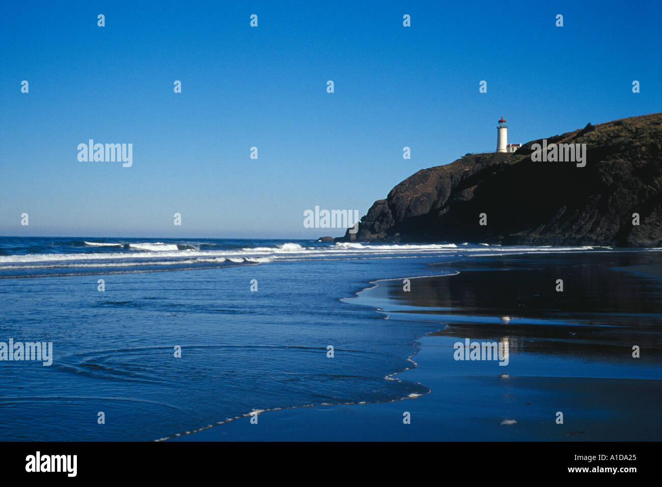 North Head Lighthouse Illwaco Washington Fort Canby State Park near ...