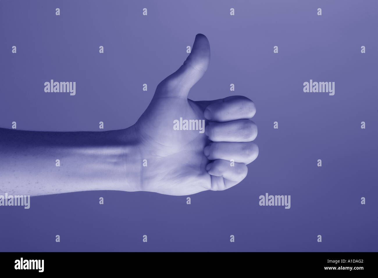 Hand with thumb out Stock Photo - Alamy