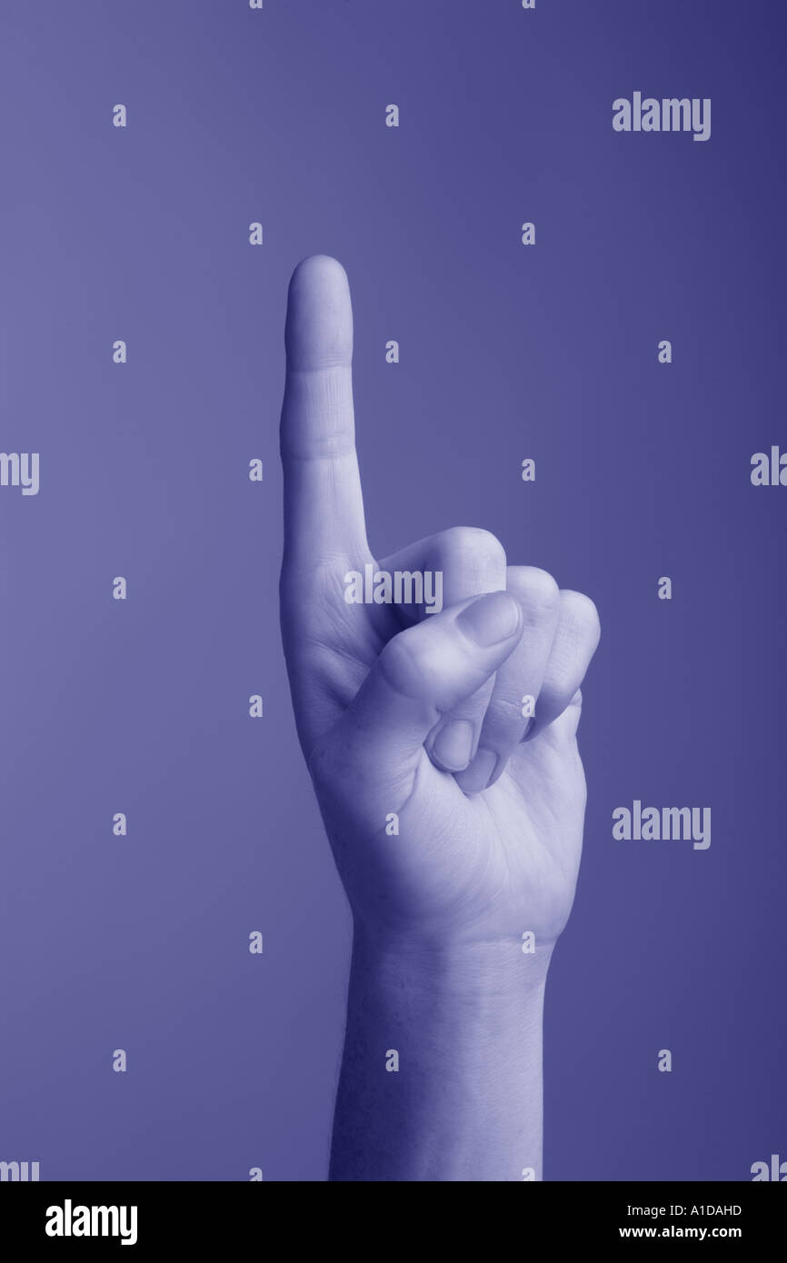 Human hand pointing finger question hi-res stock photography and images ...
