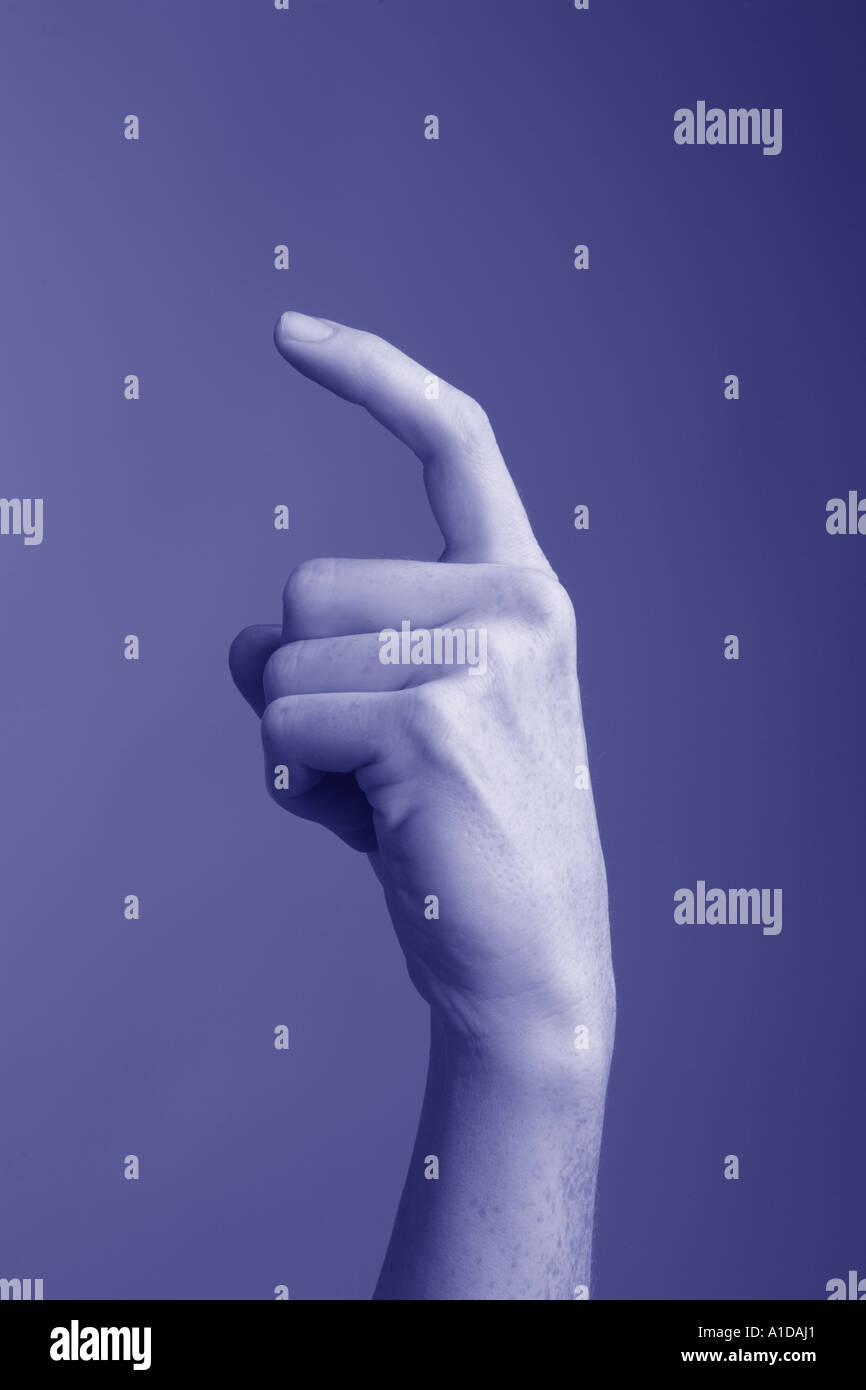 Beckoning hand sign hi-res stock photography and images - Alamy