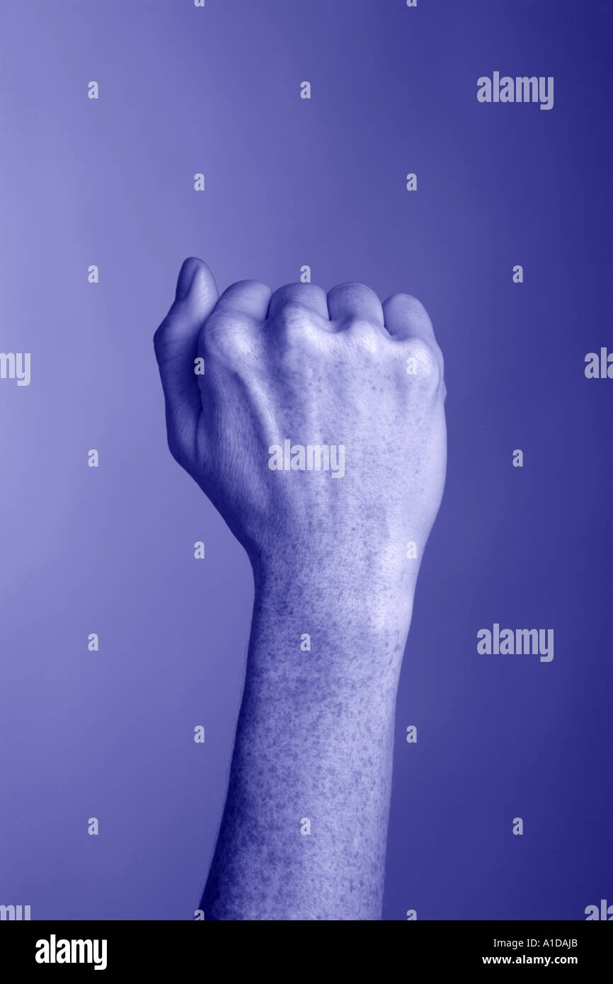 hand making a fist shape Stock Photo - Alamy