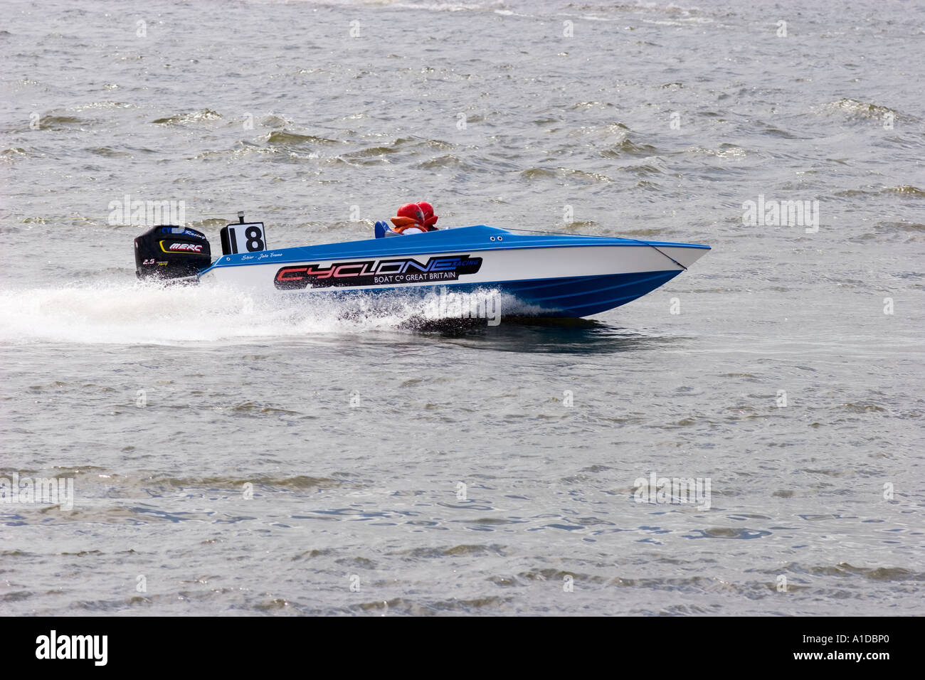 Speed Boat Cardiff Bay South Wales Stock Photo - Alamy