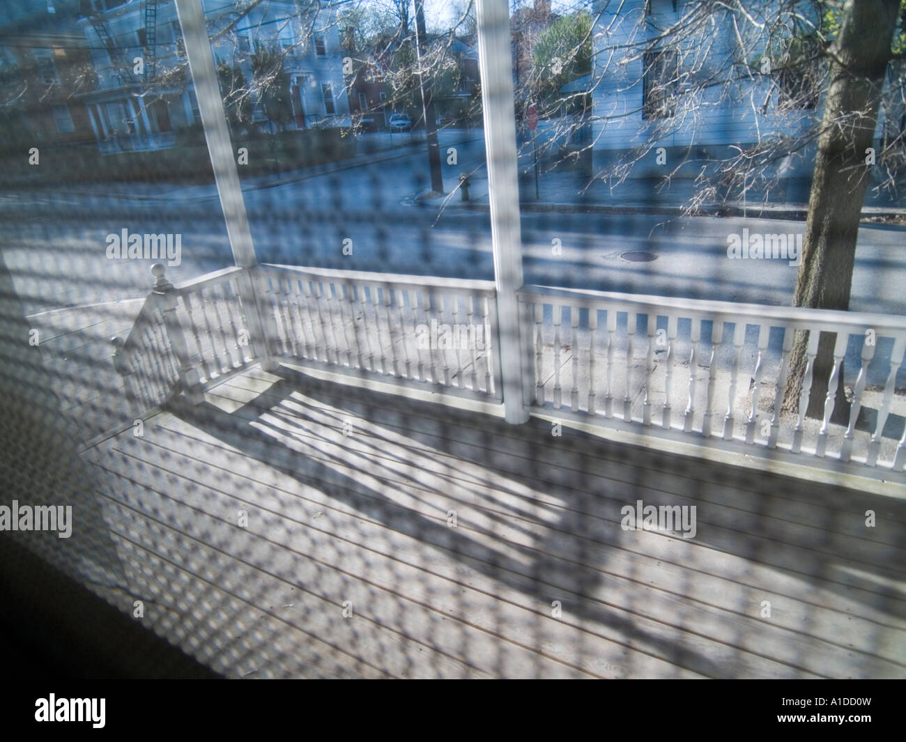 View through a window screen Stock Photo - Alamy