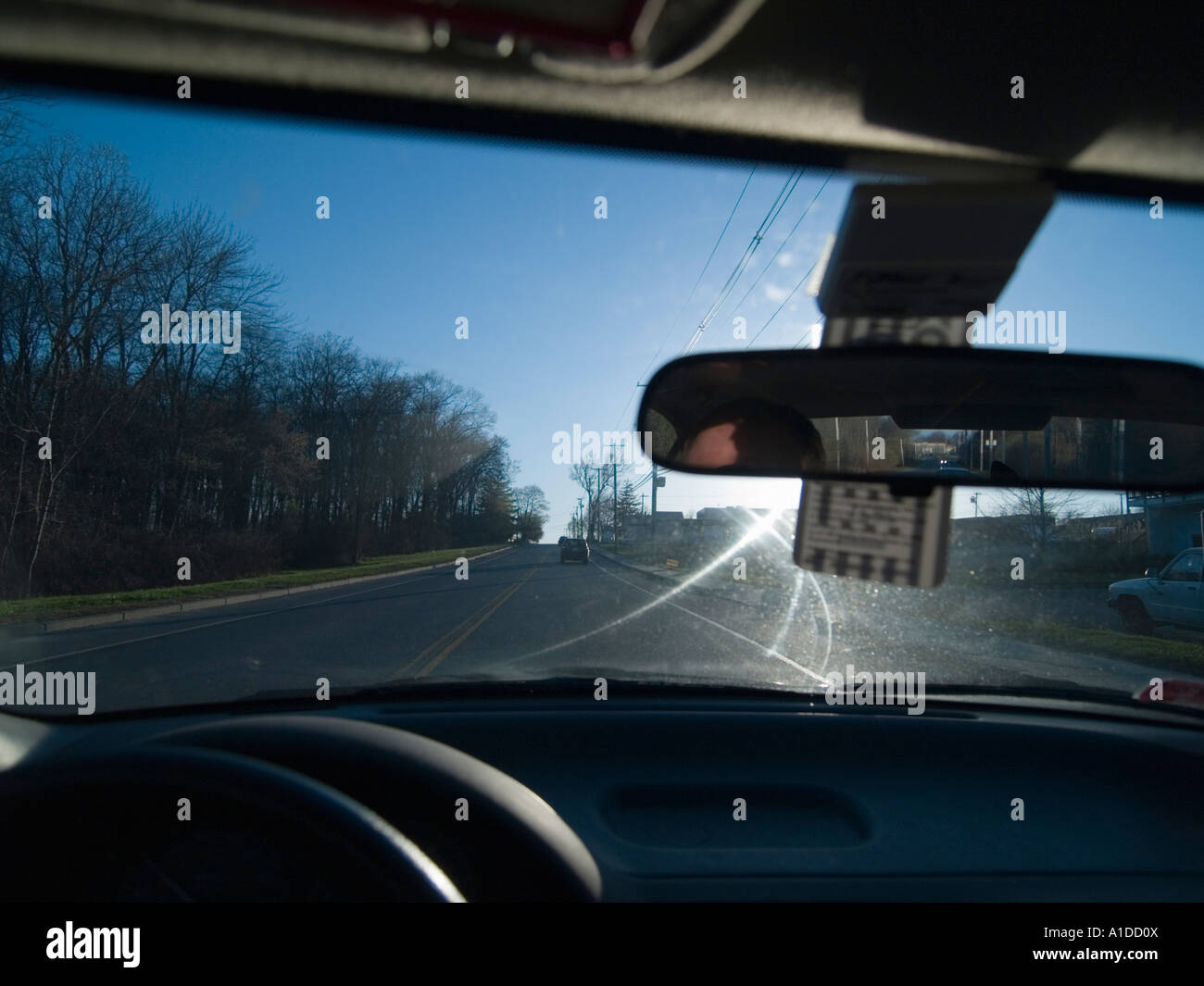 View through a car window Stock Photo - Alamy