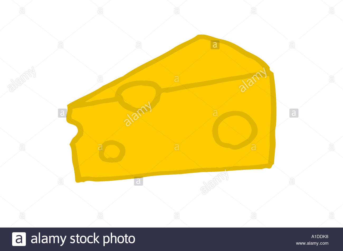 An image of a cheese wedge Stock Photo - Alamy