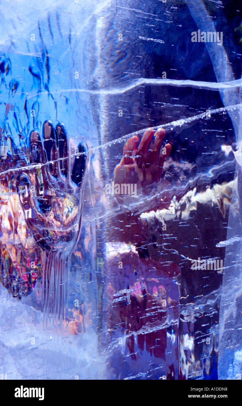 Child touch ice hi-res stock photography and images - Alamy