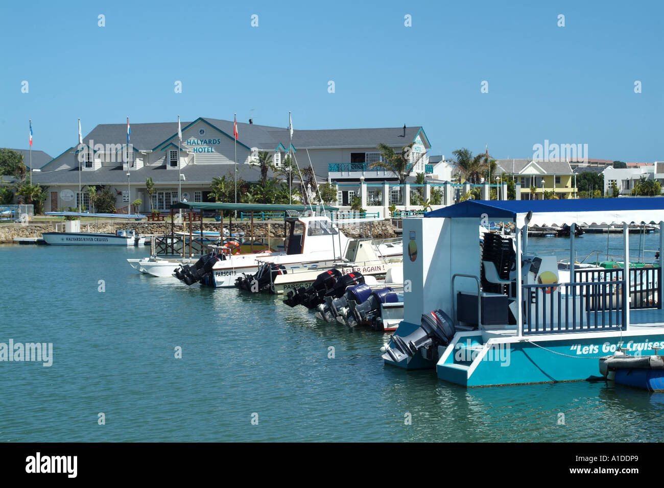 Port Alfred on River Kowie a seaside resort Eastern Cape South Africa ...