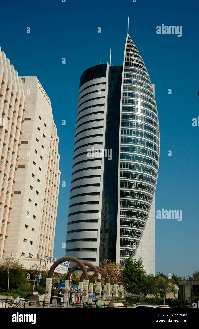 High rise modern building in Downtown Haifa, Israel Stock Photo - Alamy