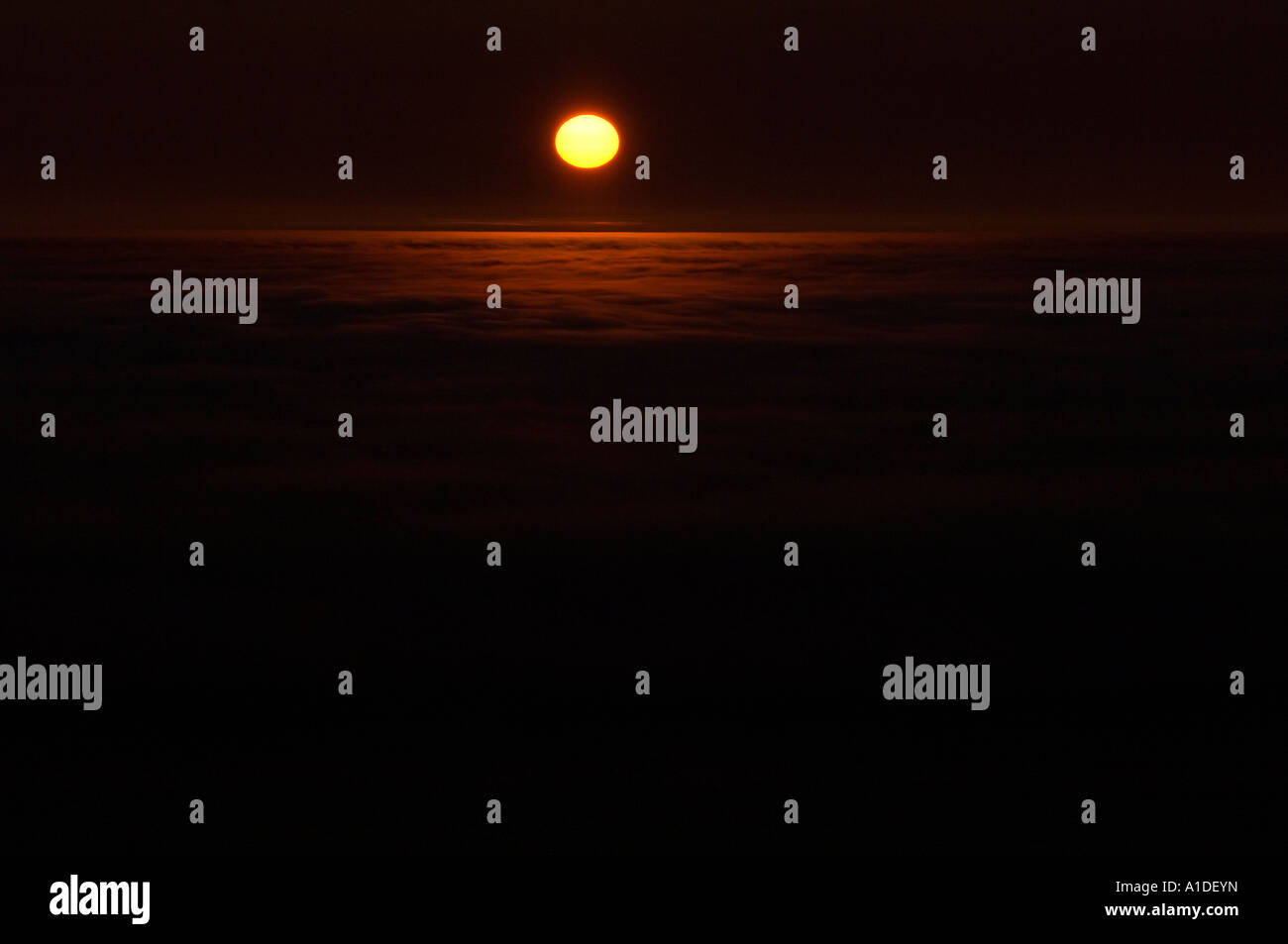 aerial of a sunset over the Colville River delta National Petroleum ...