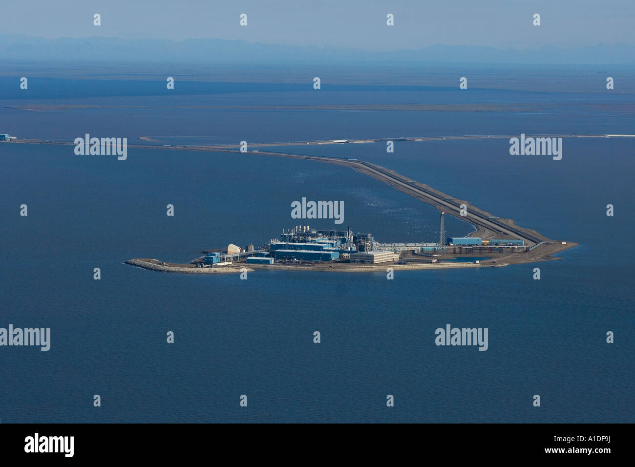 drill site part of Prudhoe Bays industrial oil fields and sprawling ...