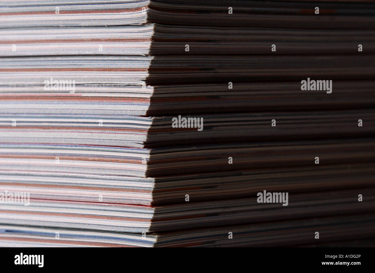 Stack of magazines Stock Photo - Alamy