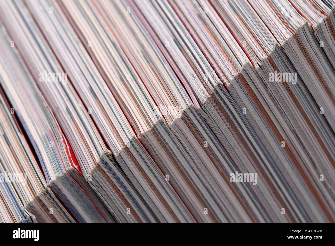 Stack of magazines Stock Photo - Alamy