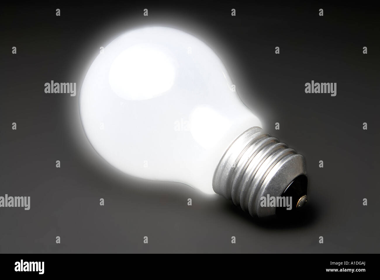 Glowing light bulb Stock Photo - Alamy