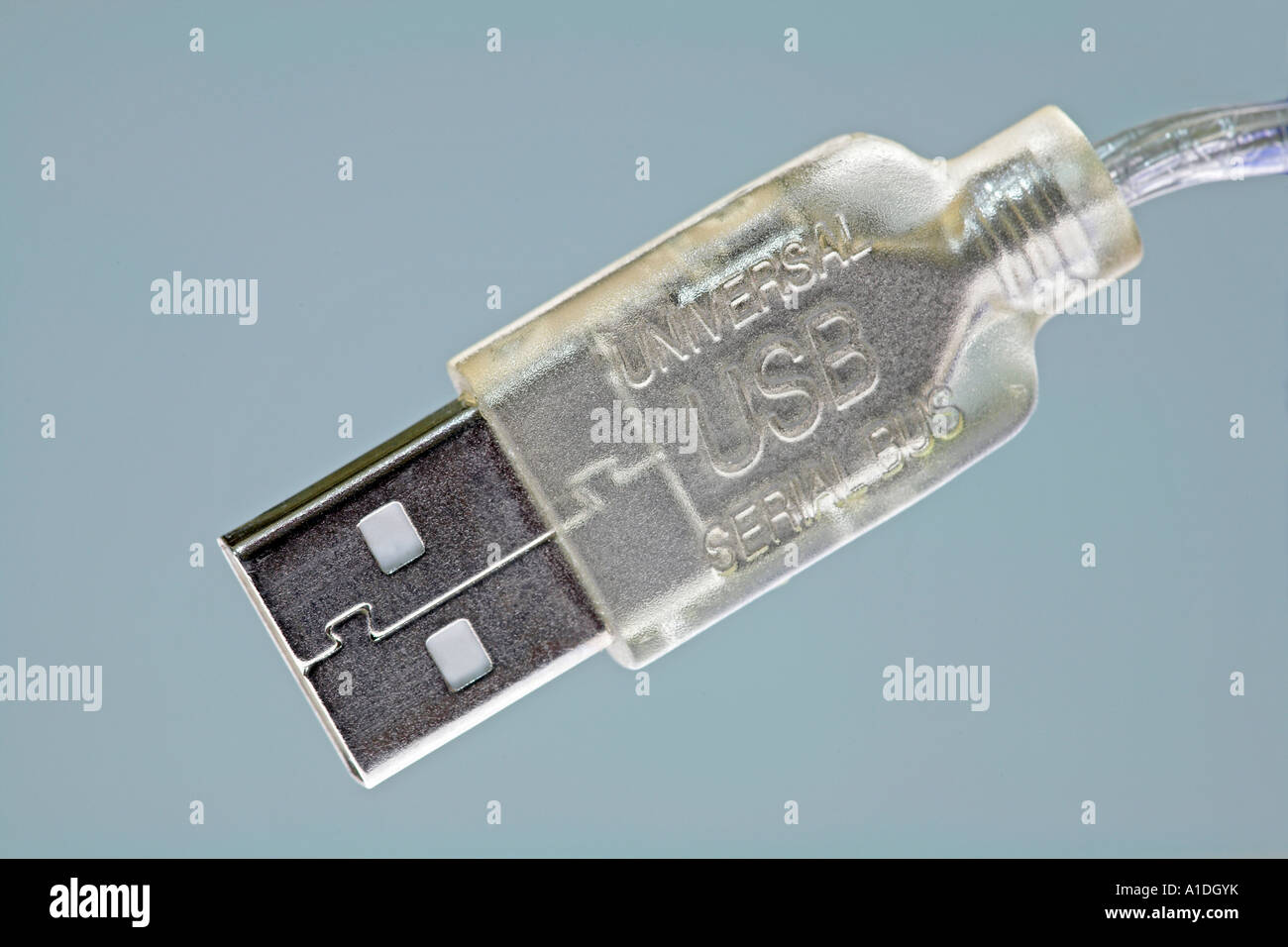 USB plug, transparent plastic housing Stock Photo - Alamy