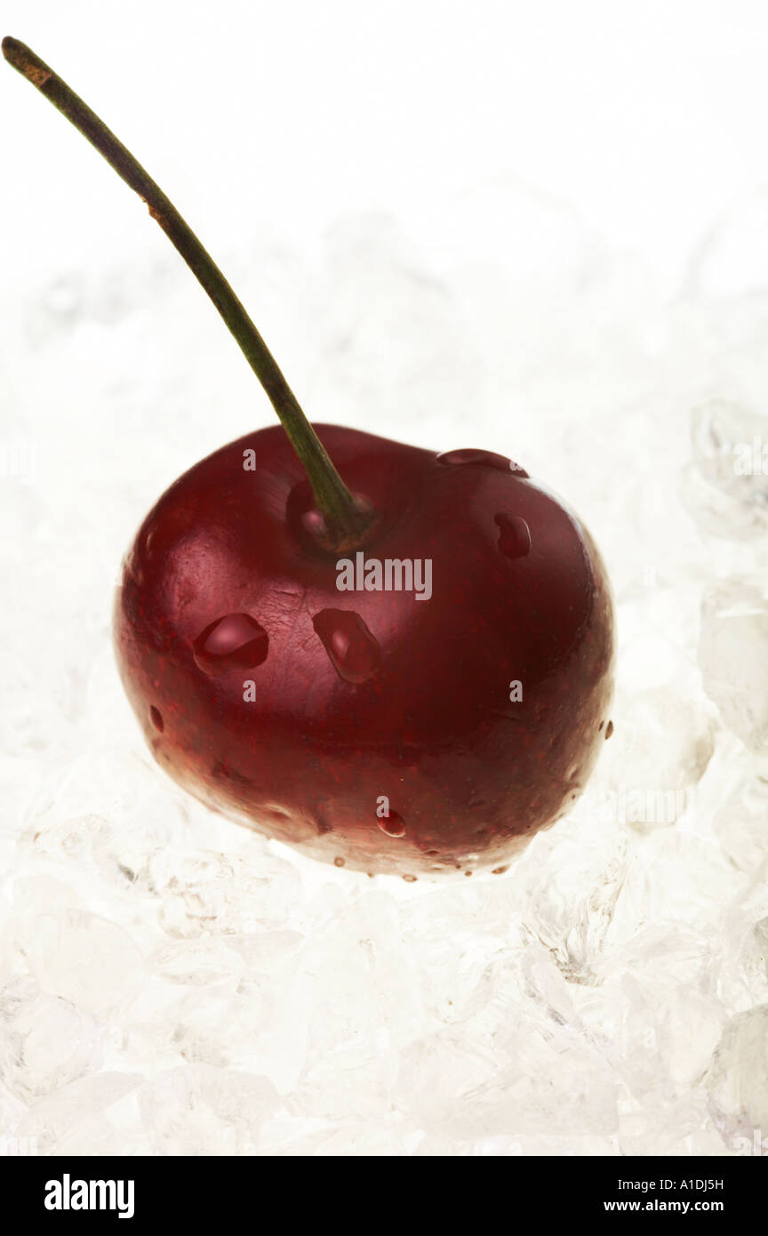 Cherry on ice Stock Photo - Alamy