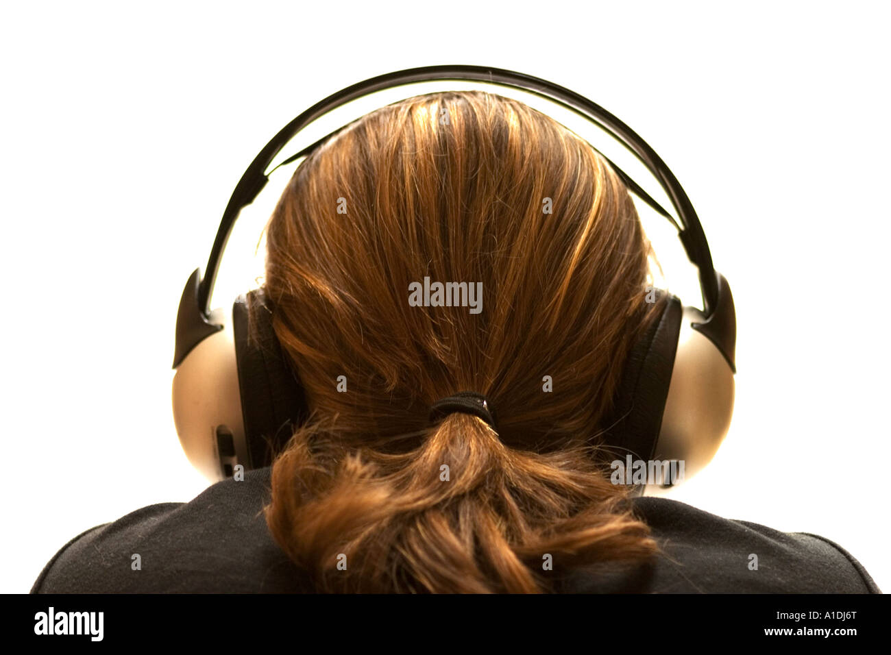 Listening to music Stock Photo - Alamy