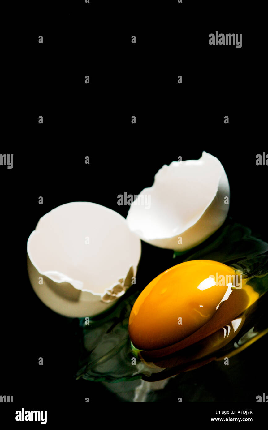 Fried egg broken shells hi-res stock photography and images - Alamy