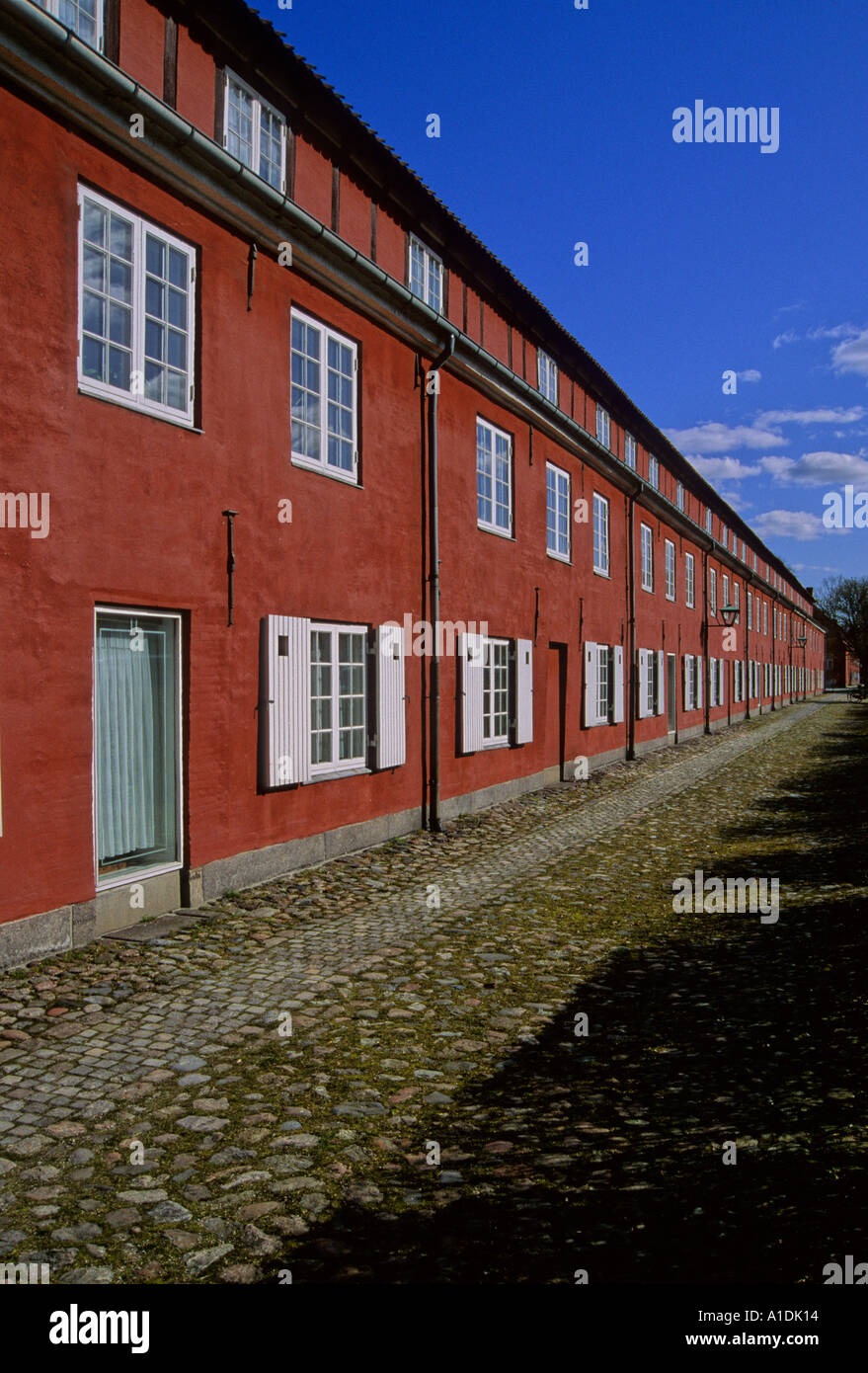 long barracks in the Kastellet fortress Copenhagen Denmark Stock Photo ...
