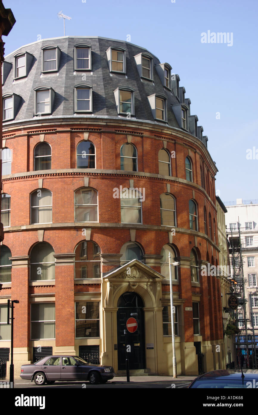 French style building on the corner of Tib Lane Manchester city centre ...