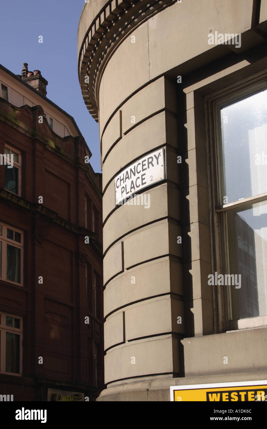 Chancery Lane Manchester city centre UK Stock Photo - Alamy