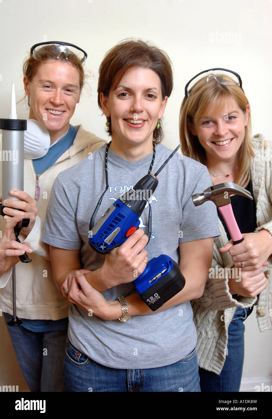 WOMEN ATTENDING A TOOLS PARTY UK Stock Photo - Alamy