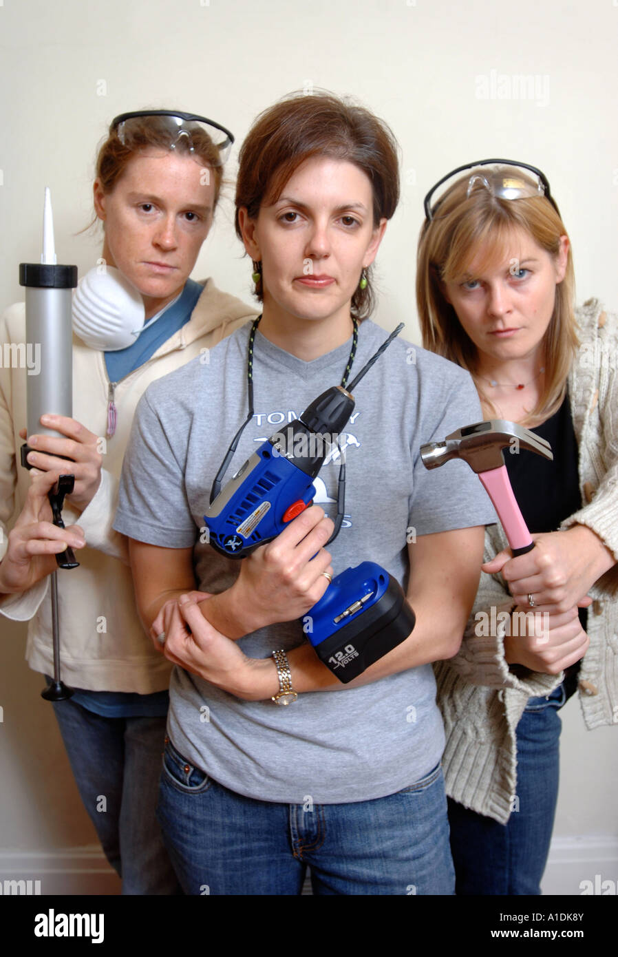 WOMEN ATTENDING A TOOLS PARTY UK Stock Photo - Alamy