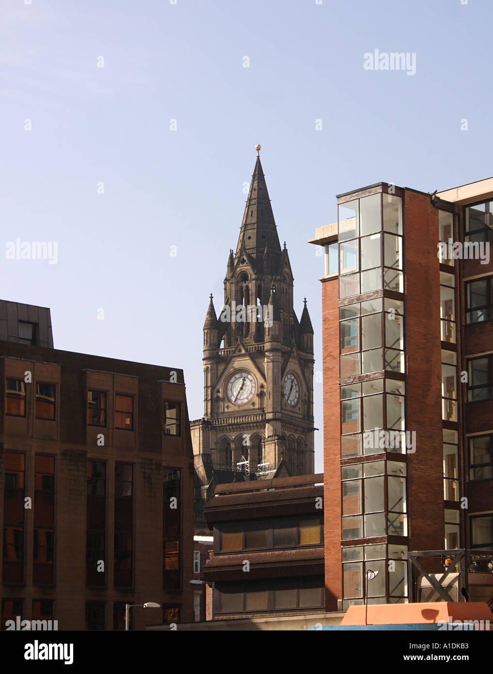 Town Hall Manchester viewed from Mosley Street UK Stock Photo - Alamy