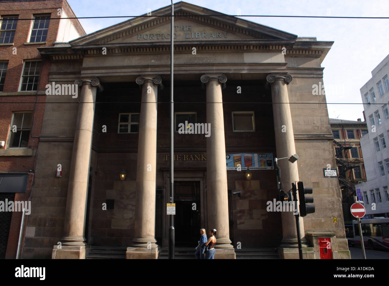 The Portico Library Mosley Street Manchester UK Stock Photo - Alamy