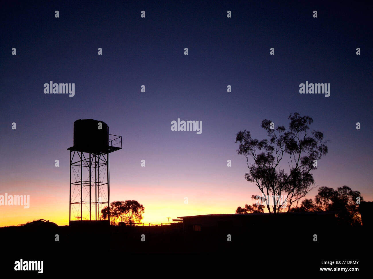 A water tank at Opalton western Queensland Australia population about ...