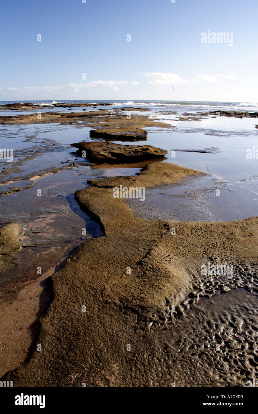 PATTERNS IN ROCKS AND SAND AT THE BEACH Stock Photo - Alamy