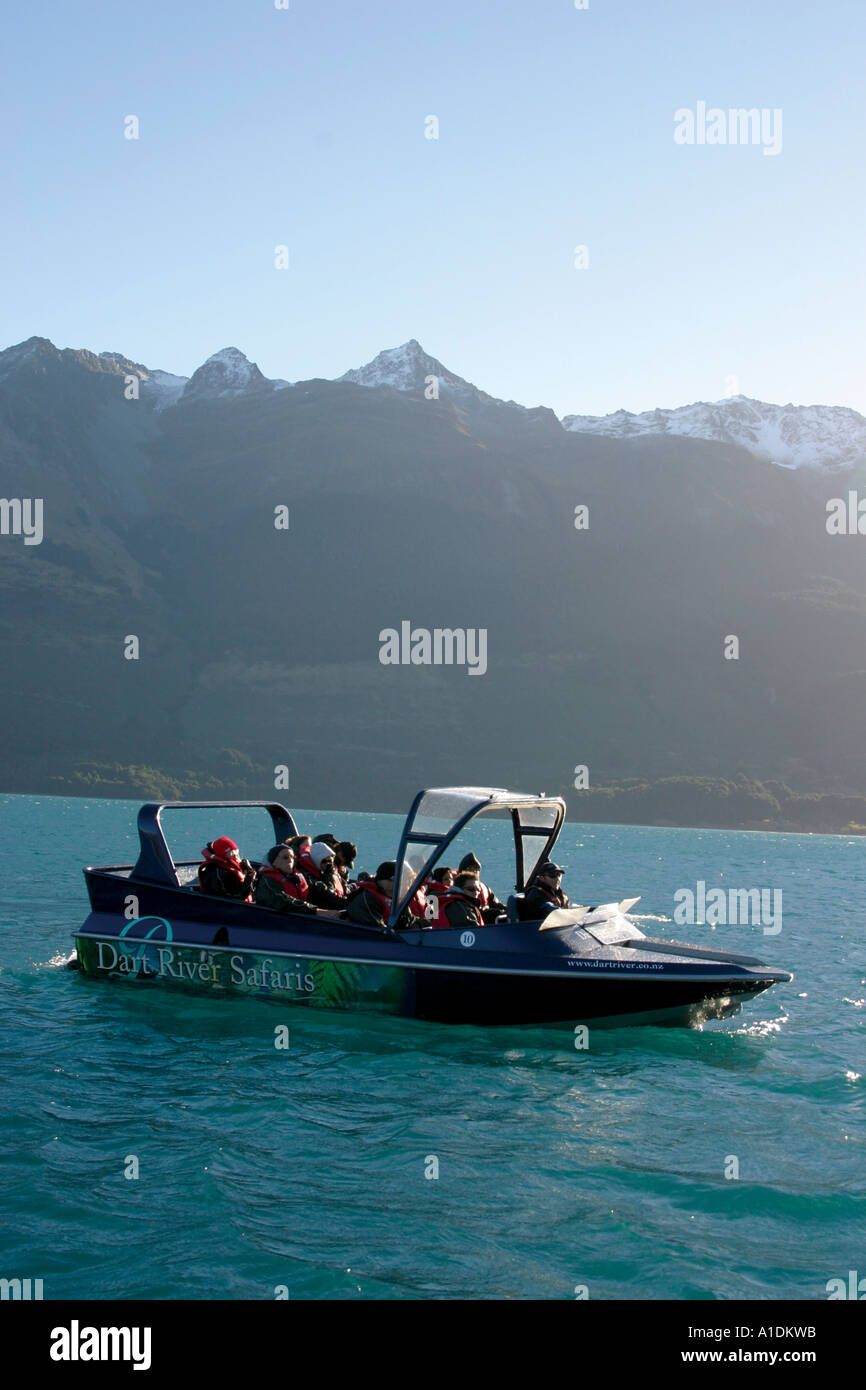 Jet boat extreme experience, run by Dart River Safari's, NZ Stock Photo ...