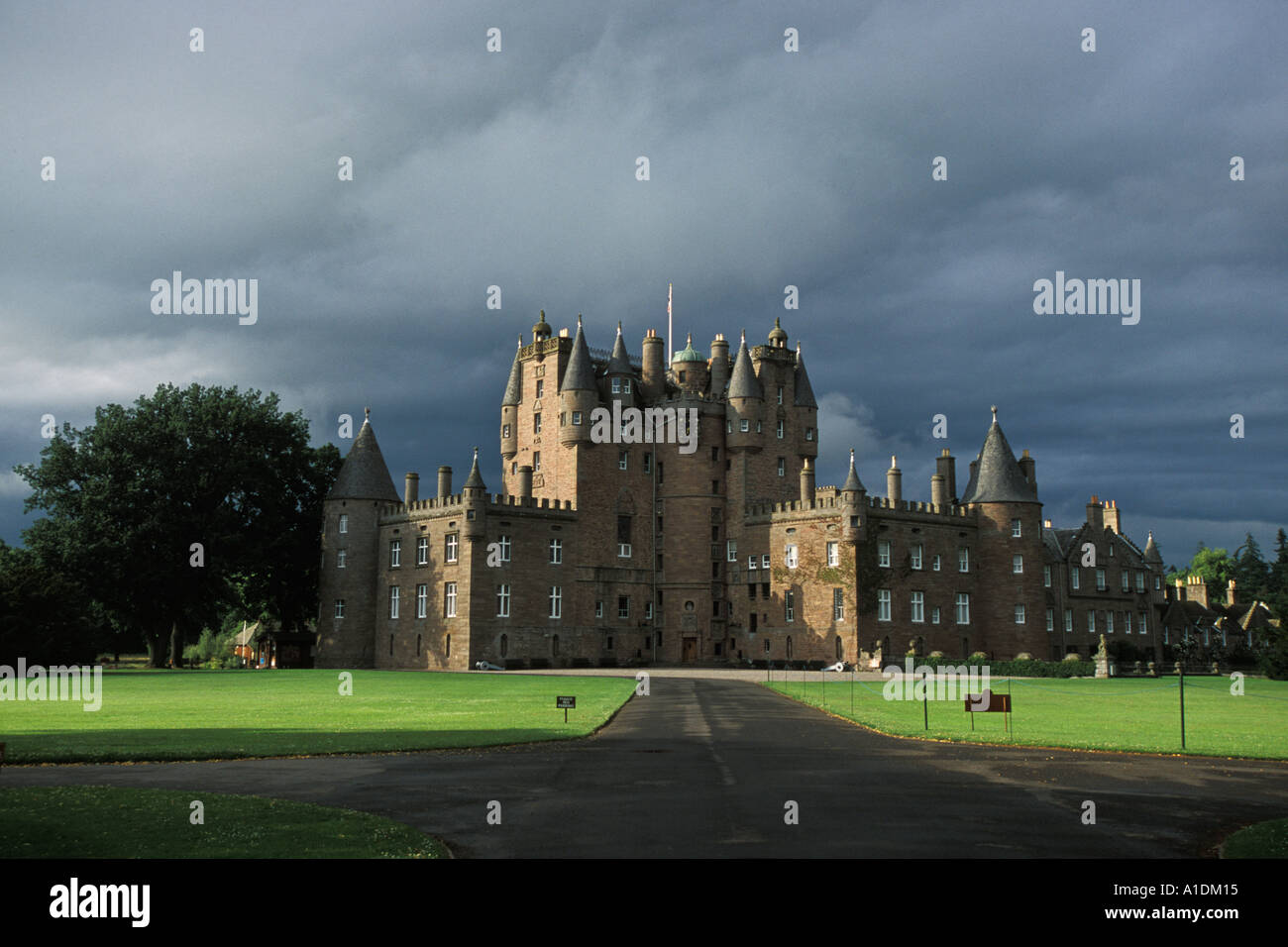 Scotland, Angus, Glamis Castle Stock Photo - Alamy
