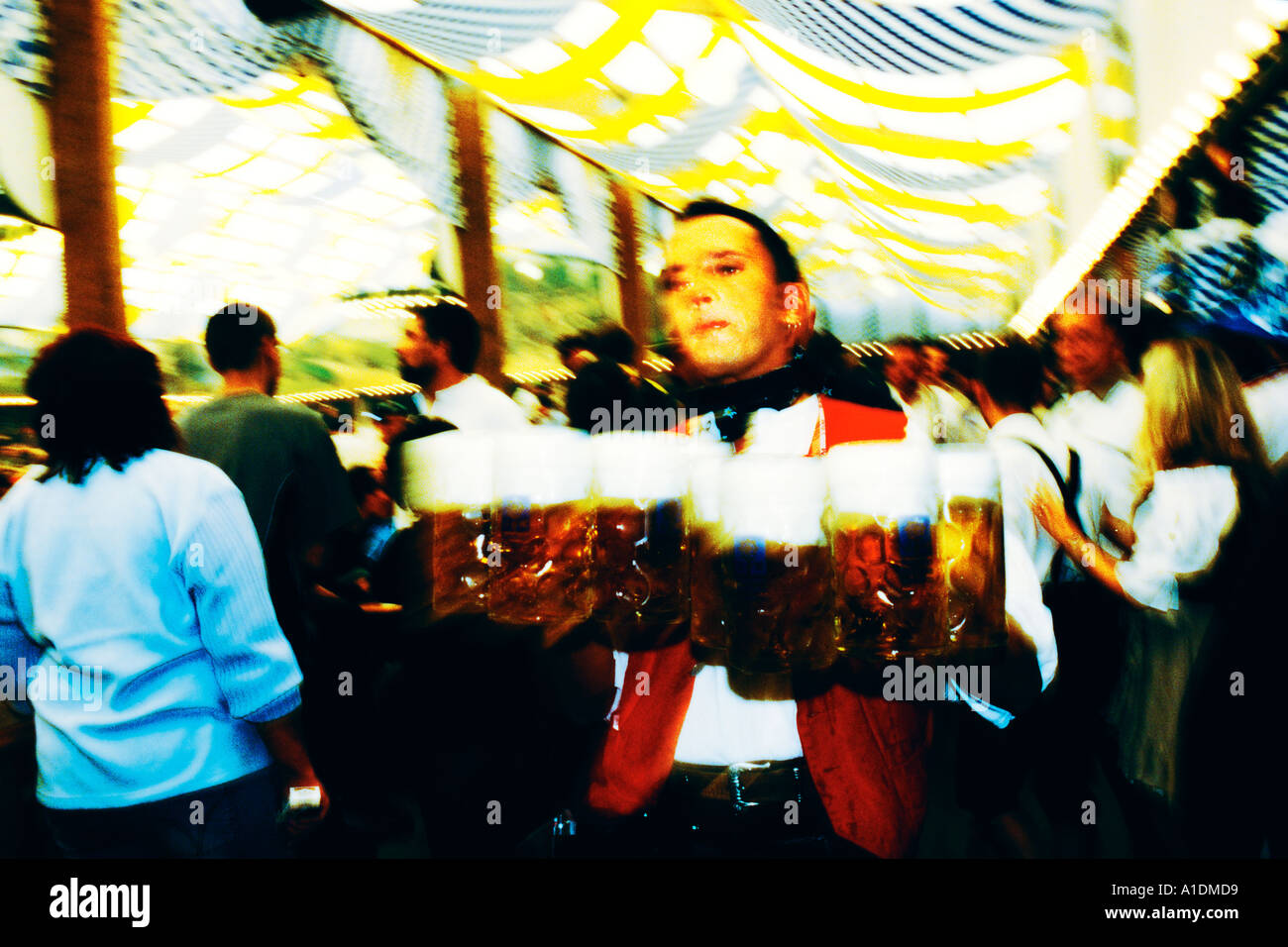 Carrying beer oktoberfest hi-res stock photography and images - Alamy