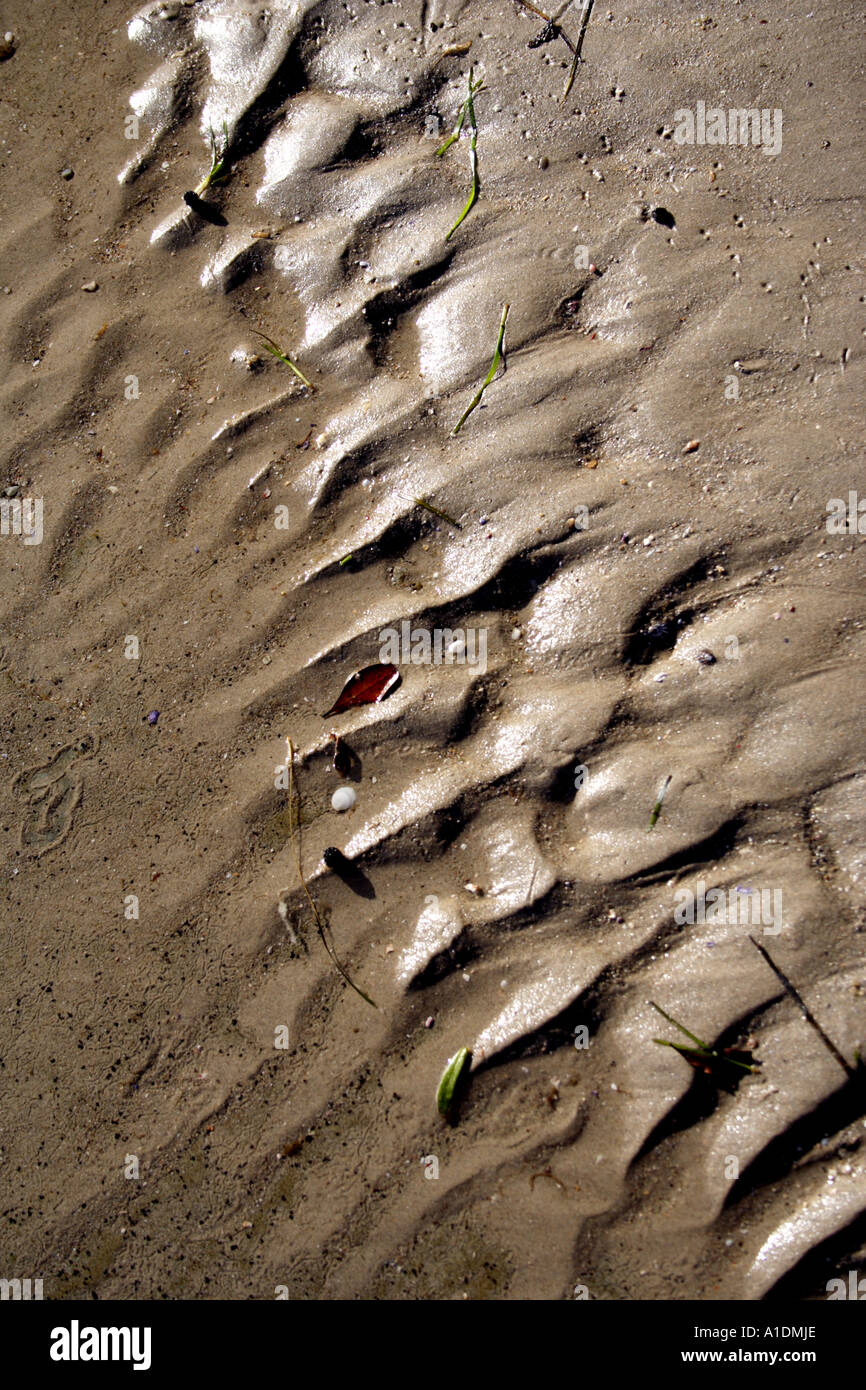Water caused patterns in the sand hi-res stock photography and images ...
