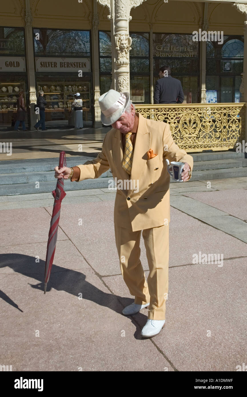 Czech Republic Marianske Lazne local character out for a Sunday ...