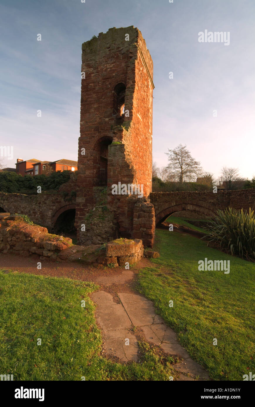 Old Exe bridge Exeter Devon UK Stock Photo - Alamy
