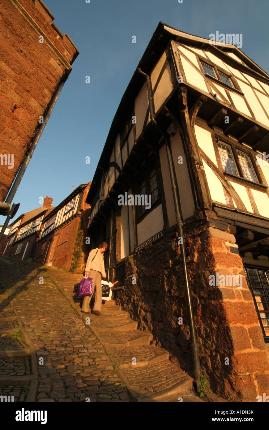 Stepcote hill Exeter Devon UK Stock Photo - Alamy