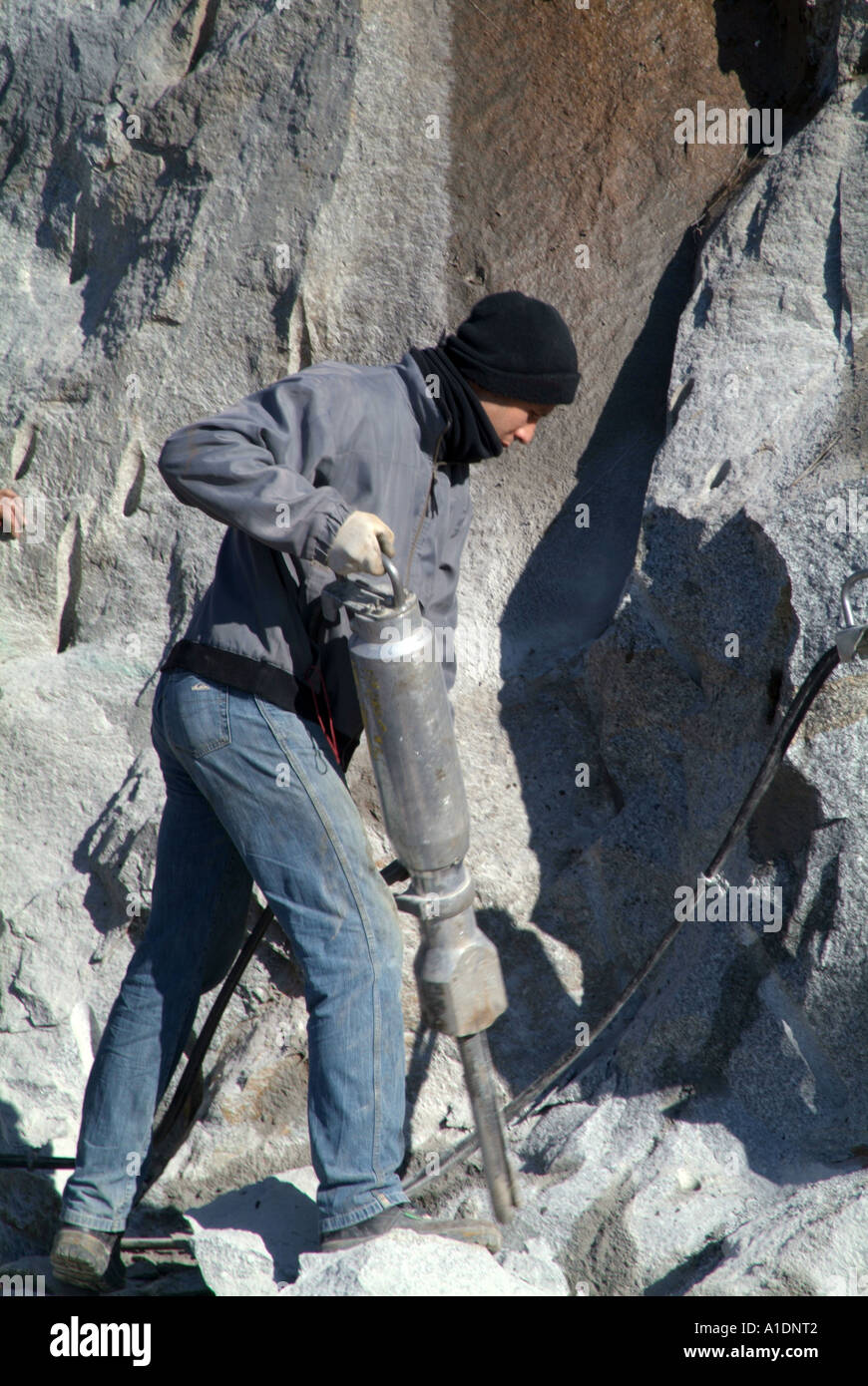 Rock drilling hi-res stock photography and images - Alamy