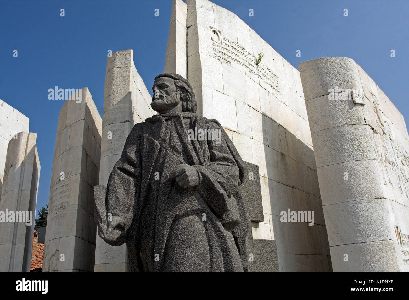 Monument To Saint Paisius Of Hilendar In Bansko Bulgaria Stock Photo ...