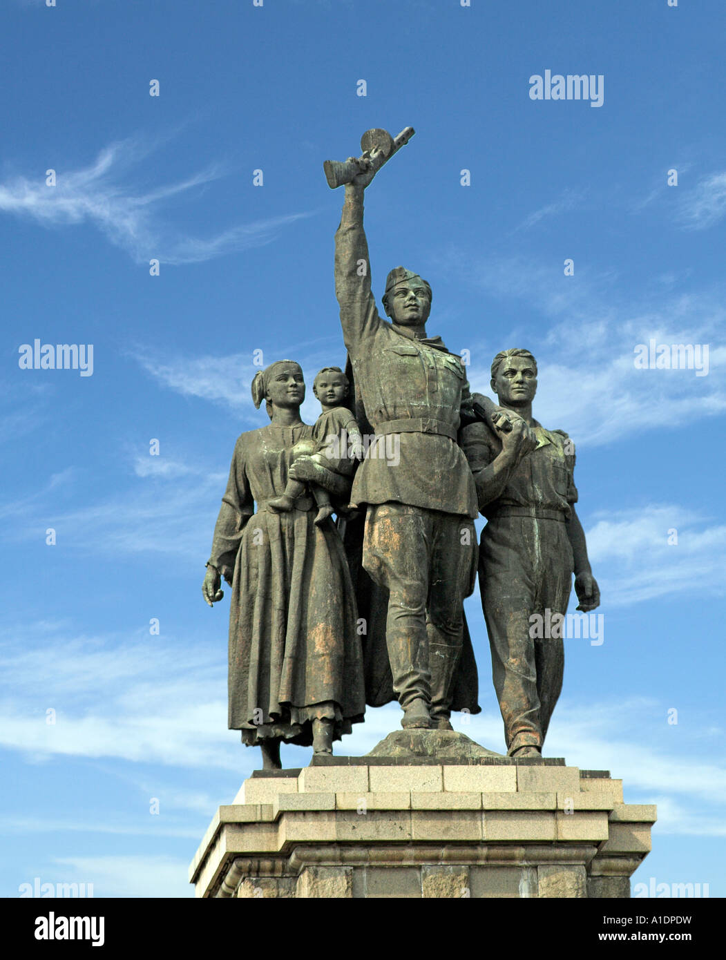 Monument To The Soviet Army In The Soviet Army Park In Sofia, Bulgaria ...