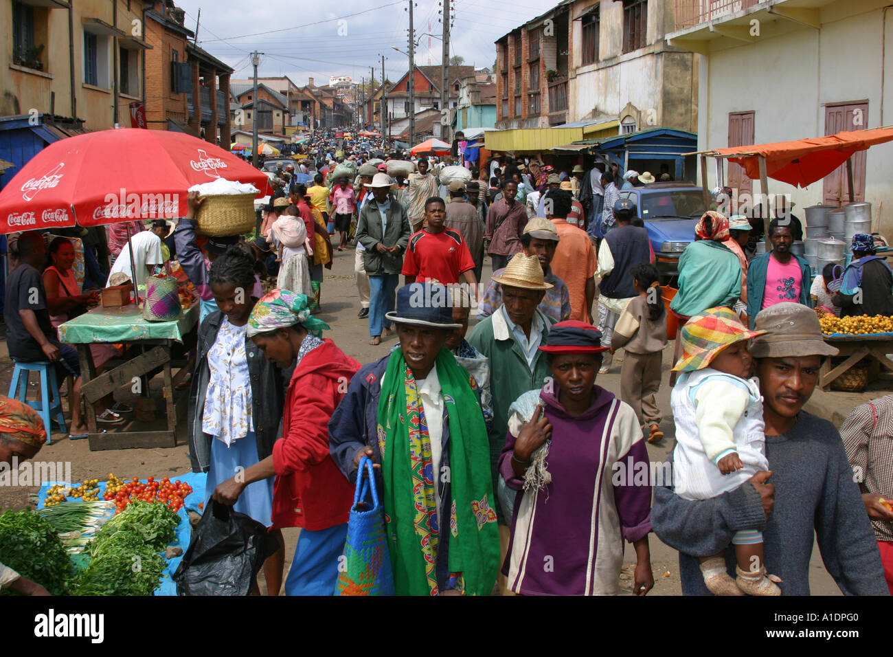 Market in Ambositra Stock Photo - Alamy