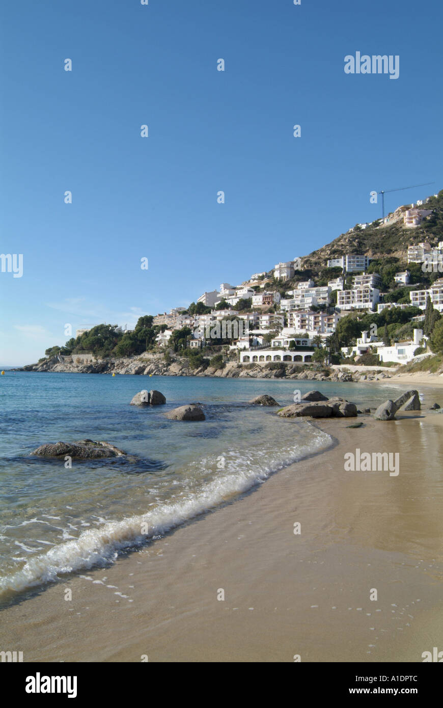 canyelles, bay, of, roses, costa brava, spain, Spanish, espana, near ...