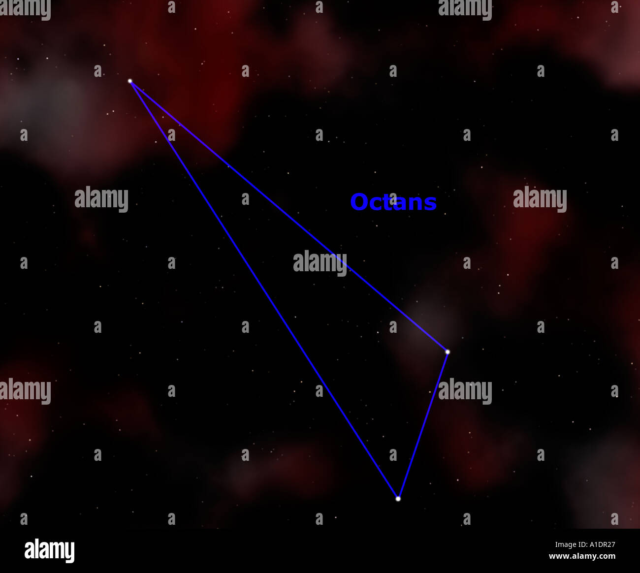 Octans constellation space astronomy hi-res stock photography and ...