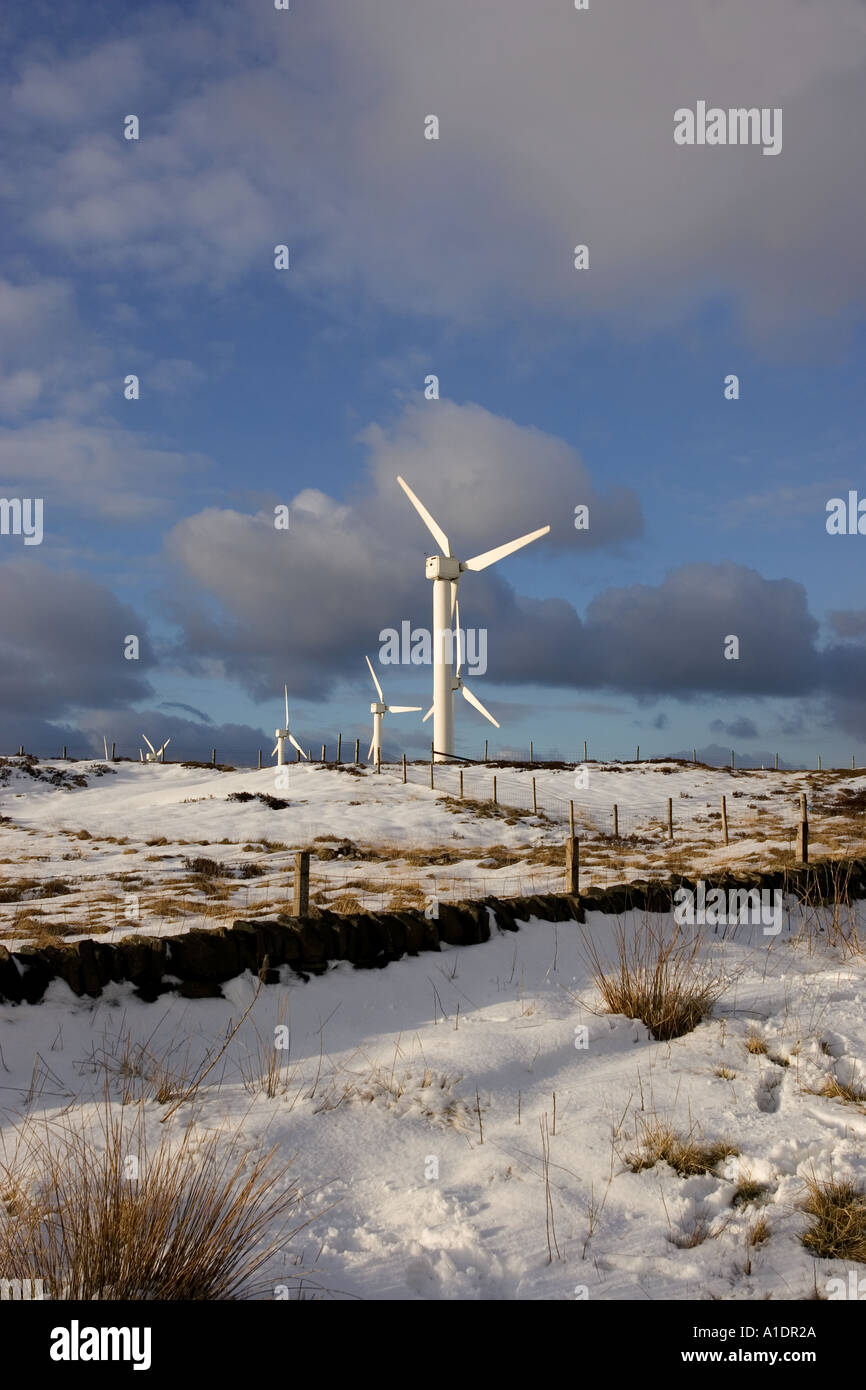 Ovenden Moor Wind Farm Wainstalls Halifax UK Stock Photo - Alamy