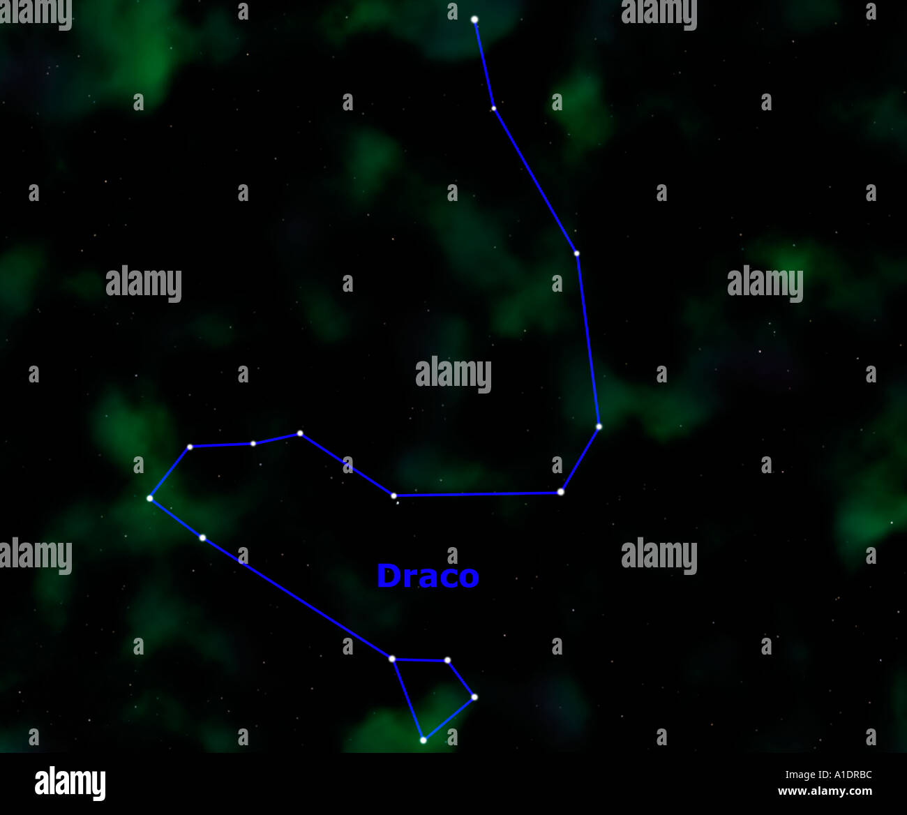 Draco constellation hi-res stock photography and images - Alamy